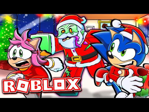ZOMBIE SANTA!! 🎅 - Sonic & Amy Play ROBLOX Field Trip Z