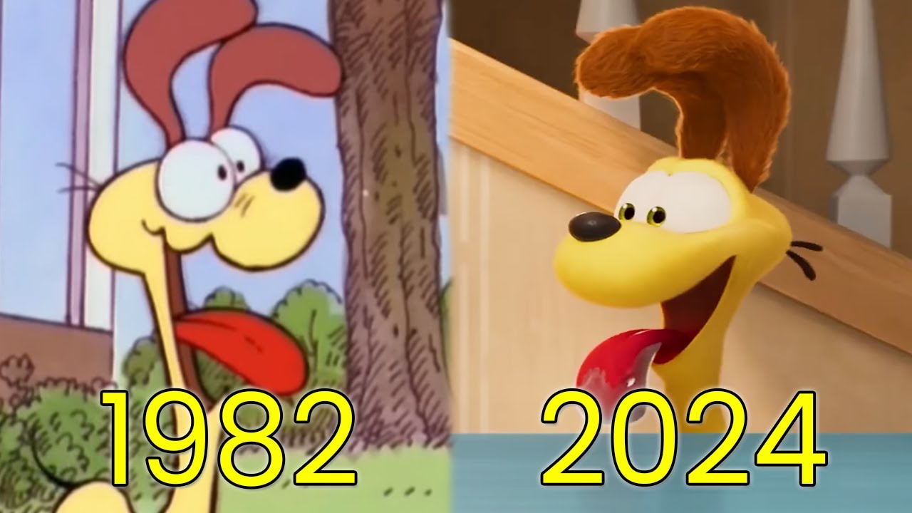 Evolution of Odie in Garfield Movies & TV (1982-2024) - YouTube