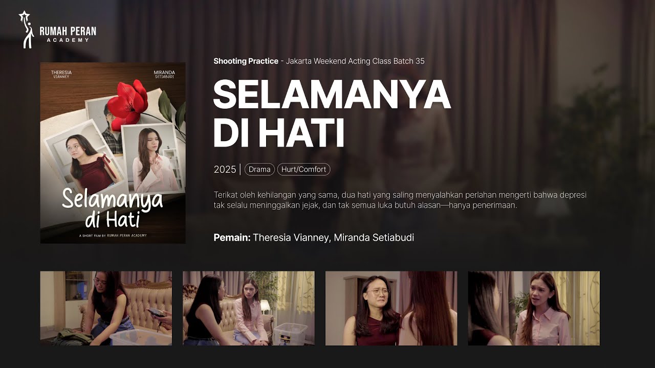 SHORT FILM "SELAMANYA DI HATI" | SHOOTING PRACTICE | WEEKEND ACTING ...