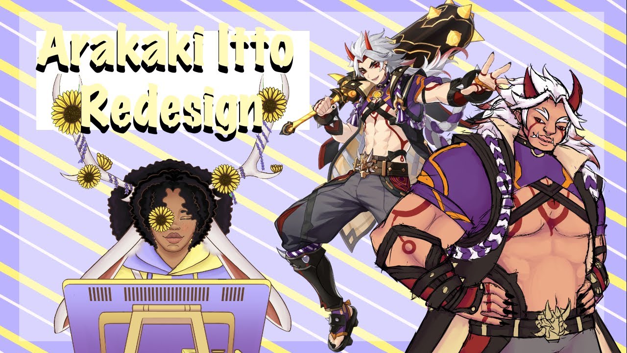 {Genshin Impact Redesign/Redraw} Arataki Itto - YouTube