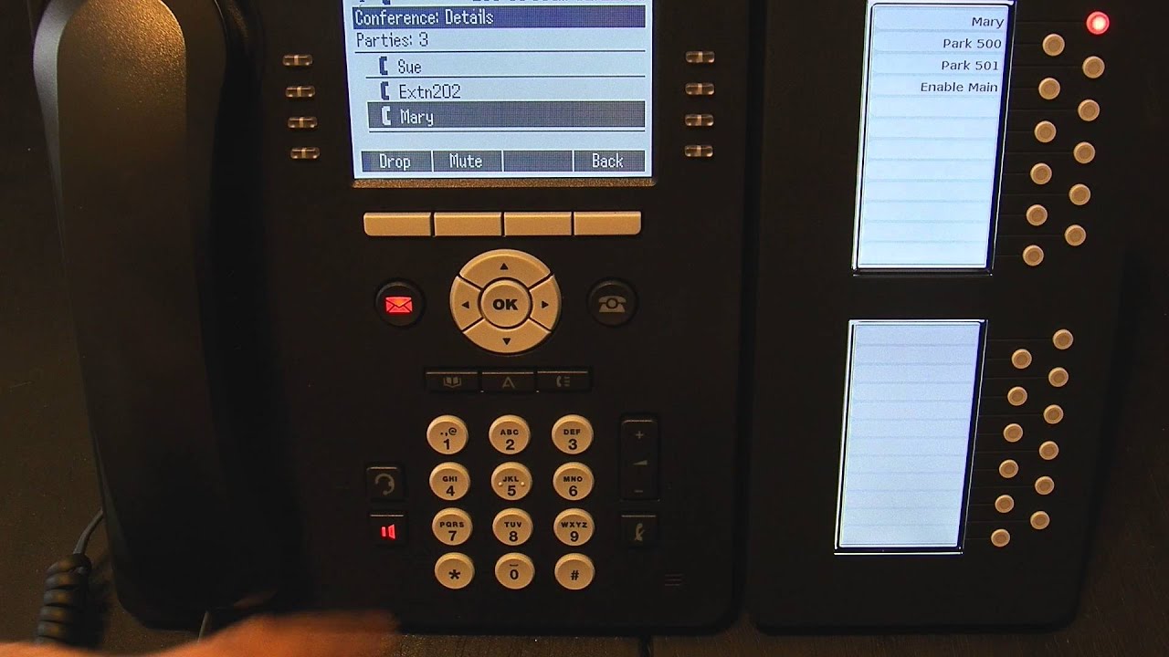 IP Office How to Conference & Drop a Conference - YouTube