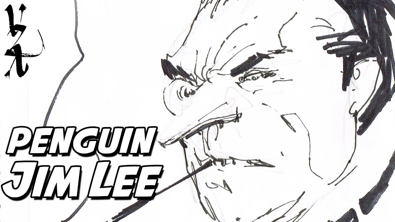 Jim Lee drawing Penguin - YouTube