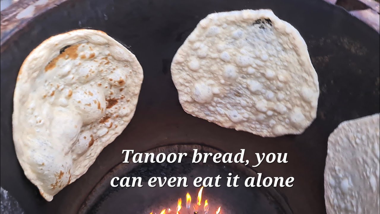 Tanoor bread, you can even eat it alone - YouTube