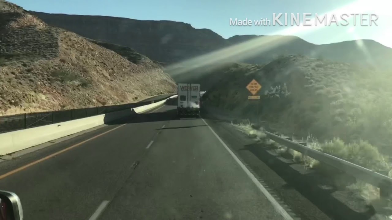 A Drive Thru The Virgin River Canyon (Arizona I-15 Gorge) - YouTube