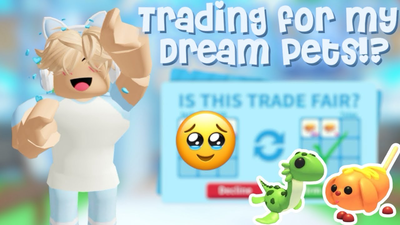 TRADING FOR MY DREAM PETS IN ADOPT ME! *SUCCESSFUL* MEGA CORN DOGGO AND ...