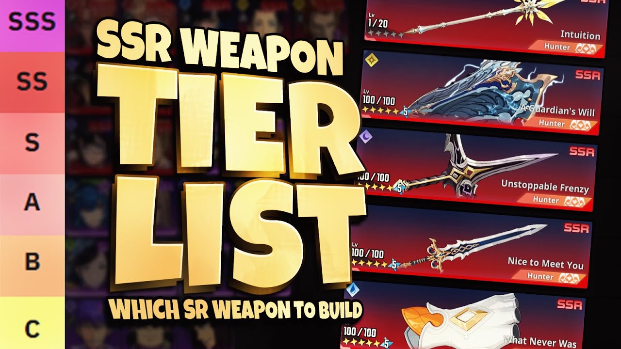 WHICH NEW SSR EXCLUSIVE WEAPON IS WORTH CRAFTING ?! SSR WEAPON TIER ...