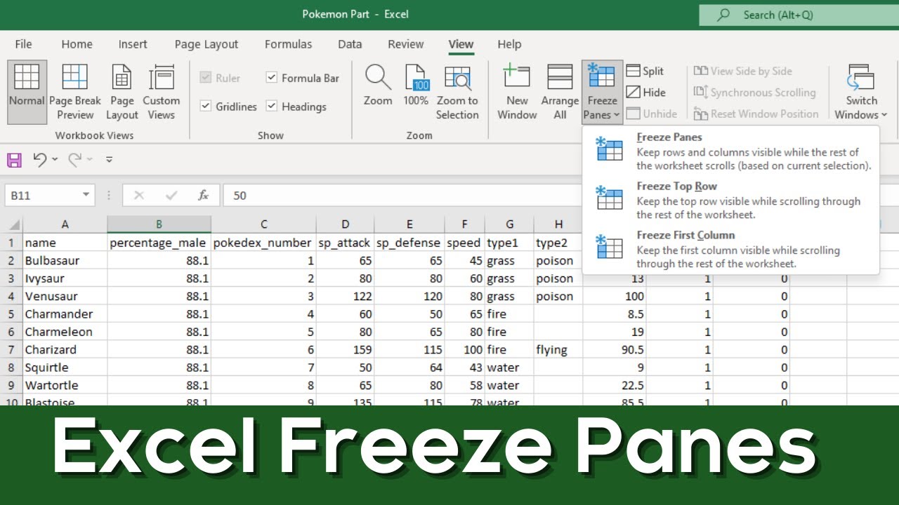 How to Freeze Multiple Rows and Columns in Excel using Freeze Panes ...