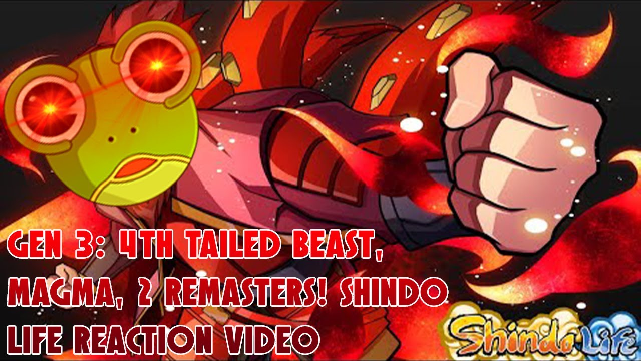 🔴Shindo Life Live🔴NEW UPDATE NEW GEN 3 4TH BEAST MAGMA BL?? ELEMENT ...
