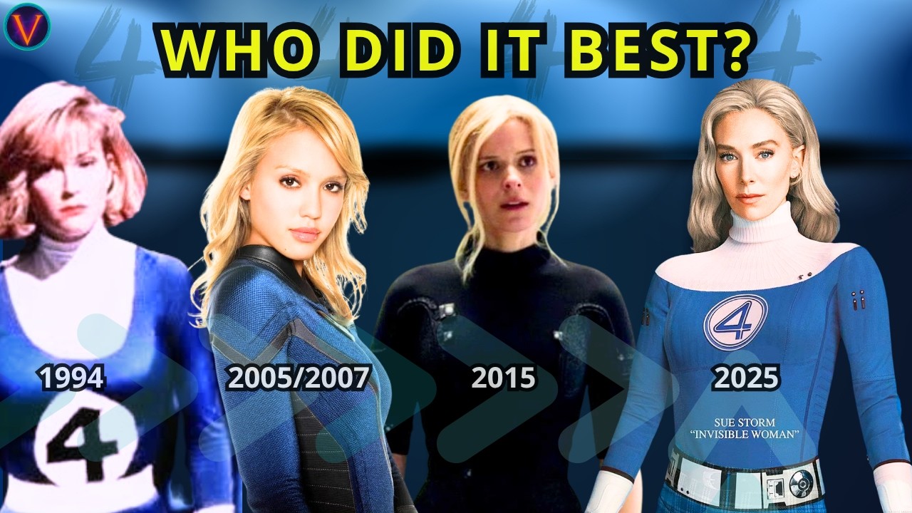 Invisible Woman Evolution (1994–2025) | All Sue Storm Live-Action ...