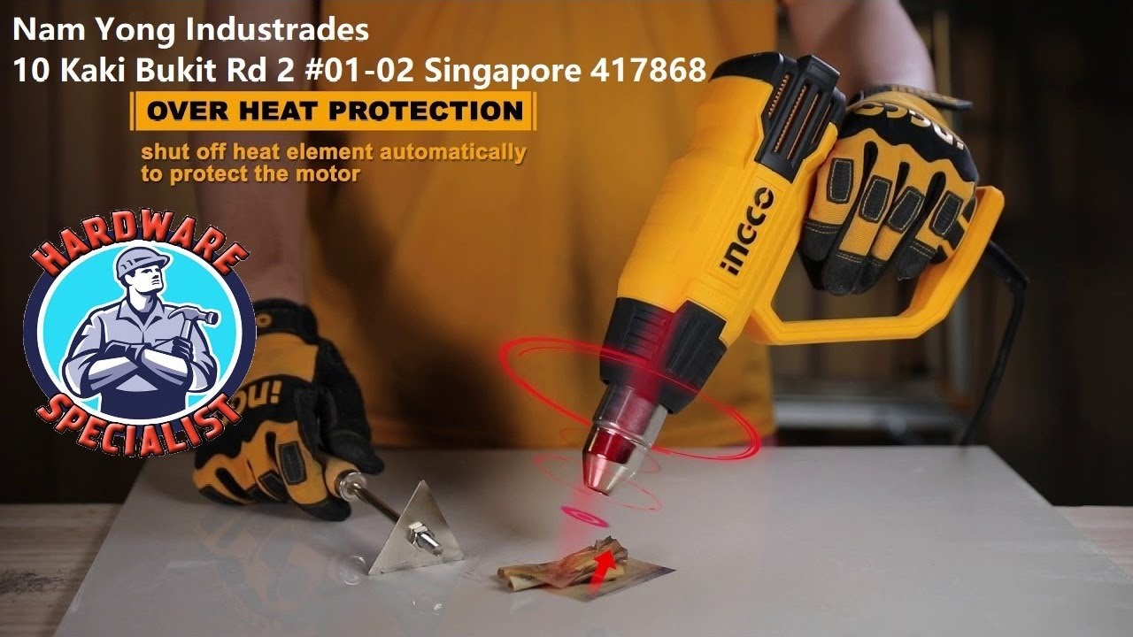 Ingco HG200028 2000W Heat gun - YouTube