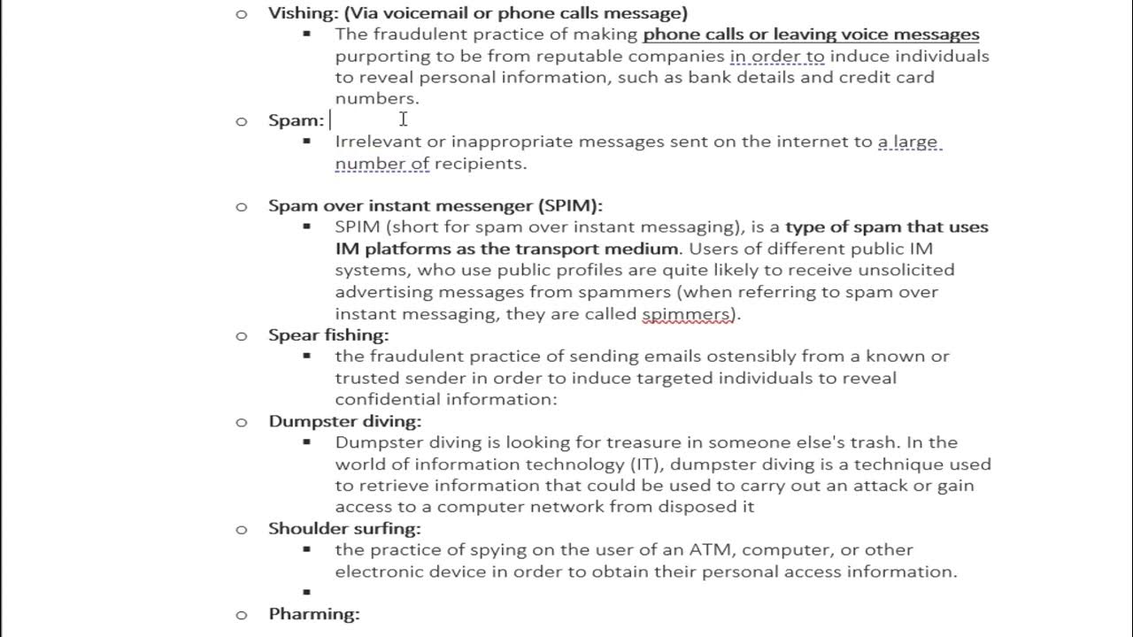 COMPTIA SY0 601: Social Engineering Techniques - Part 1 - YouTube