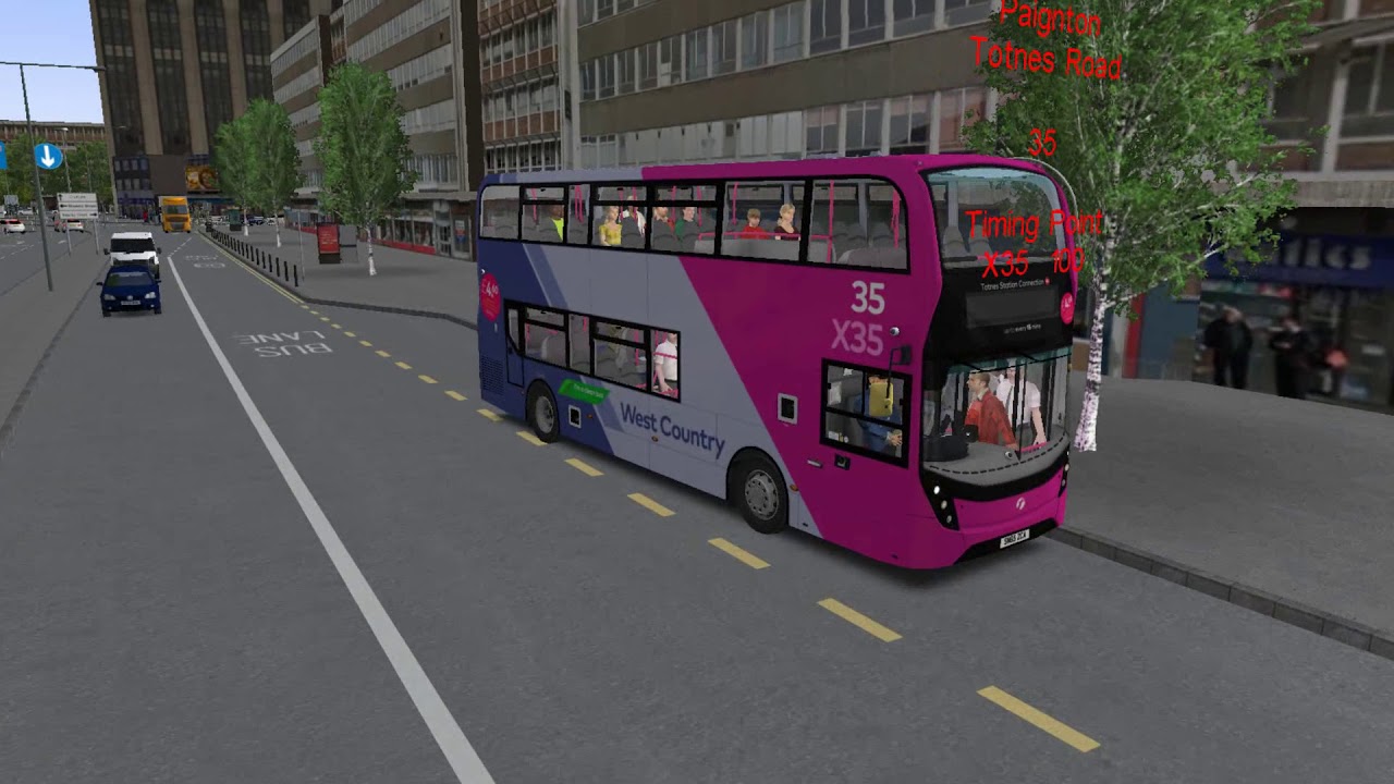 Route X35 on Westcountry 3 omsi 2 E400mmc! - YouTube