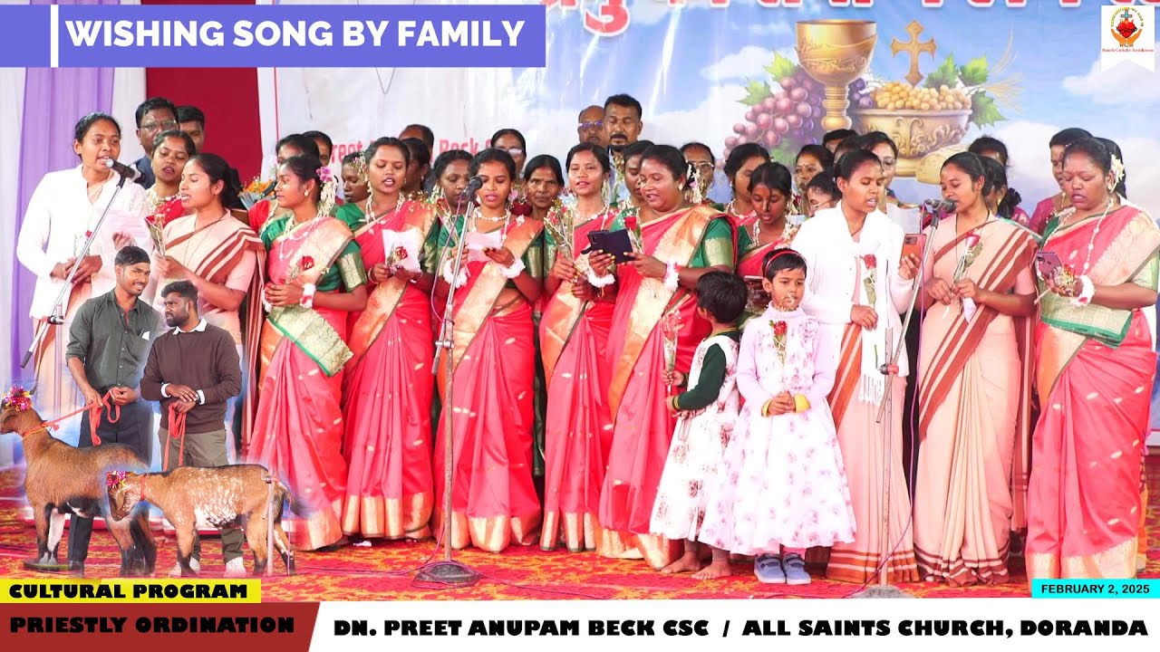 Wishing by the Family Members of new priest Preet Anupam Beck ...
