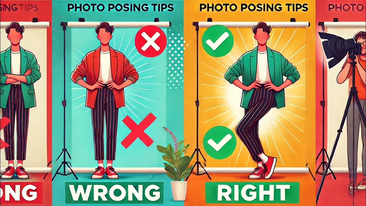 "STOP ! posing wrong, 5 posing tricks for perfect picture". - YouTube