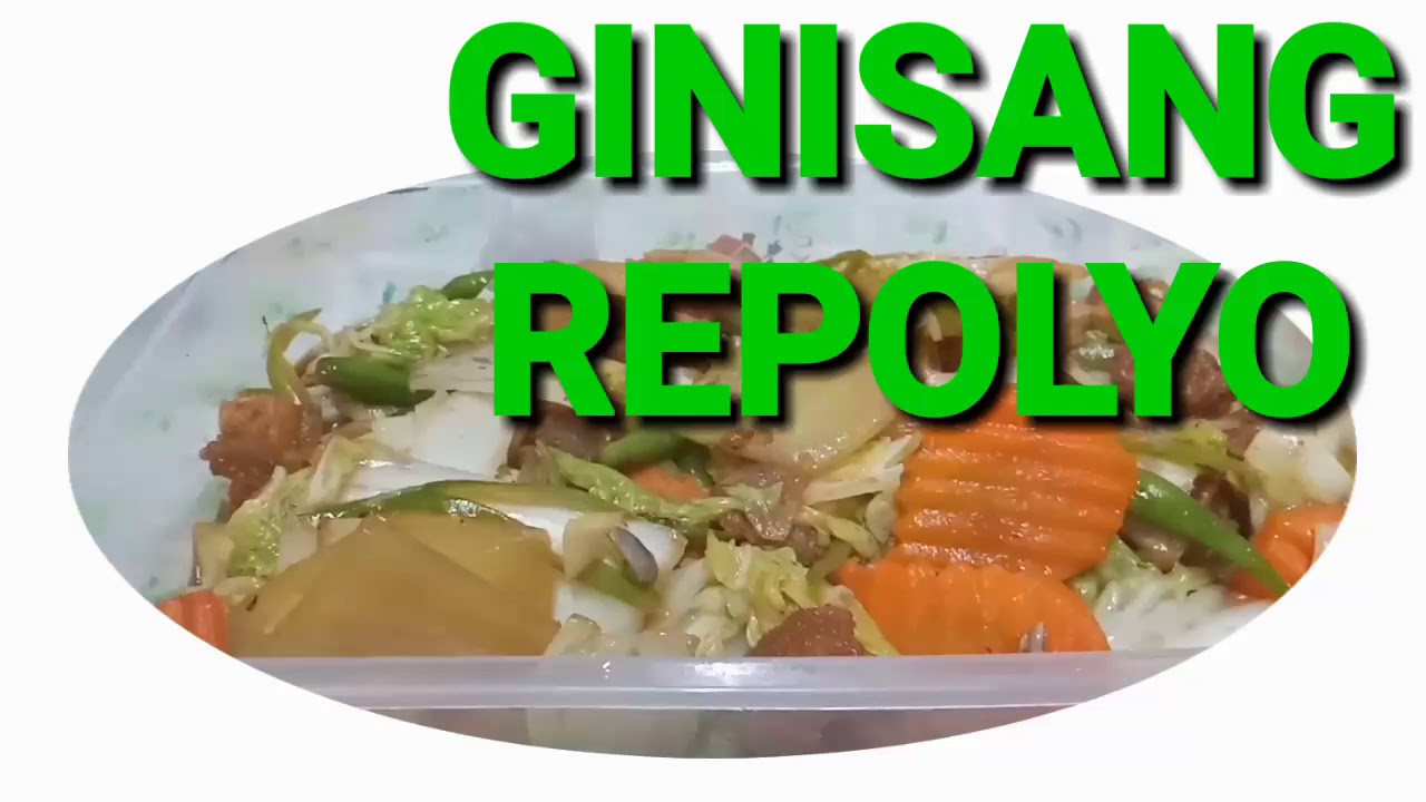 LUTONG BAHAY (GINISANG REPOLYO)..... - YouTube