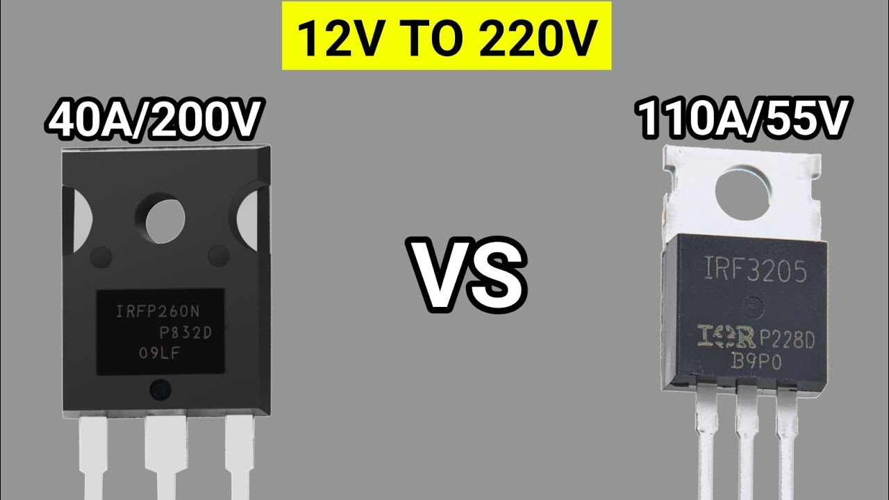 12V TO 220V Inverter Circuit Using Low and High Voltage Mosfets - YouTube