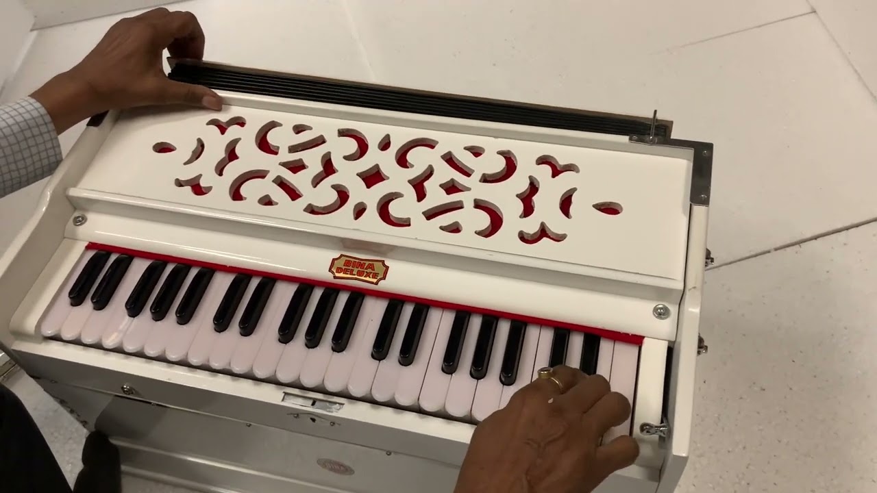 Harmonium BINA triple reed standard white finish @BINA SWAR - YouTube