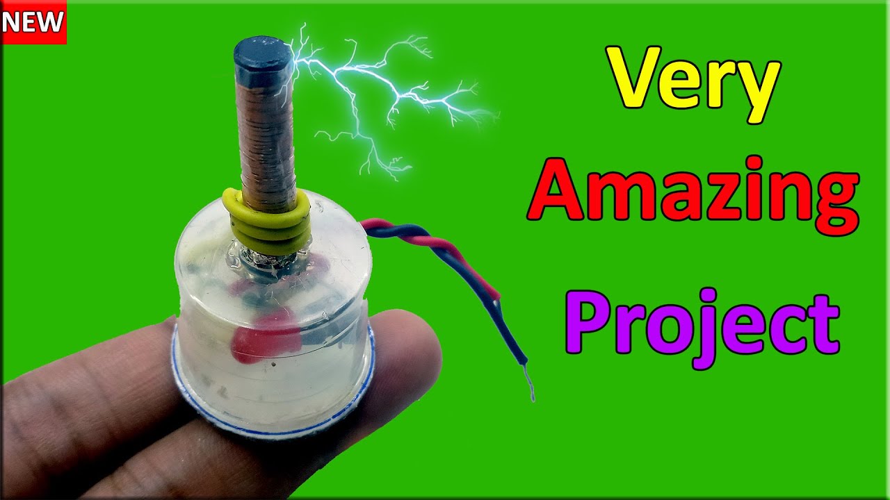 Very Easy Amazing Science Project, How To Make Super Mini Tesla Coil at ...