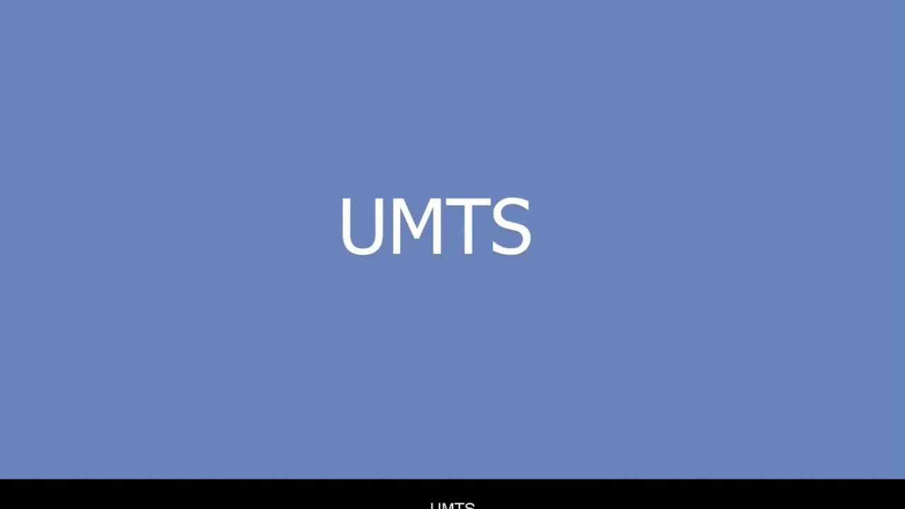 What is UMTS? - YouTube