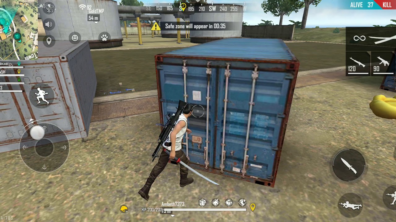 How to play free fire on factory - YouTube