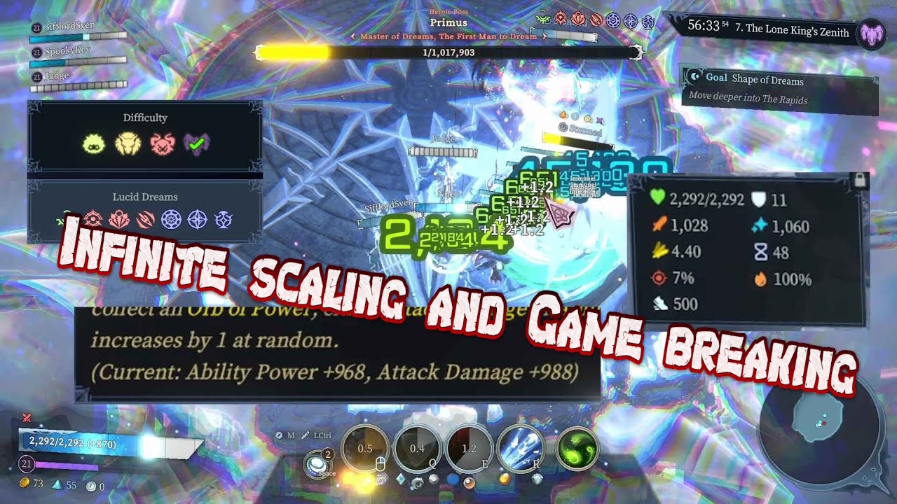 Infinite scaling and Game breaking Build - Any Char or Build | Hardest ...