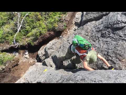 Climbing down Haystack, Adirondacks - YouTube