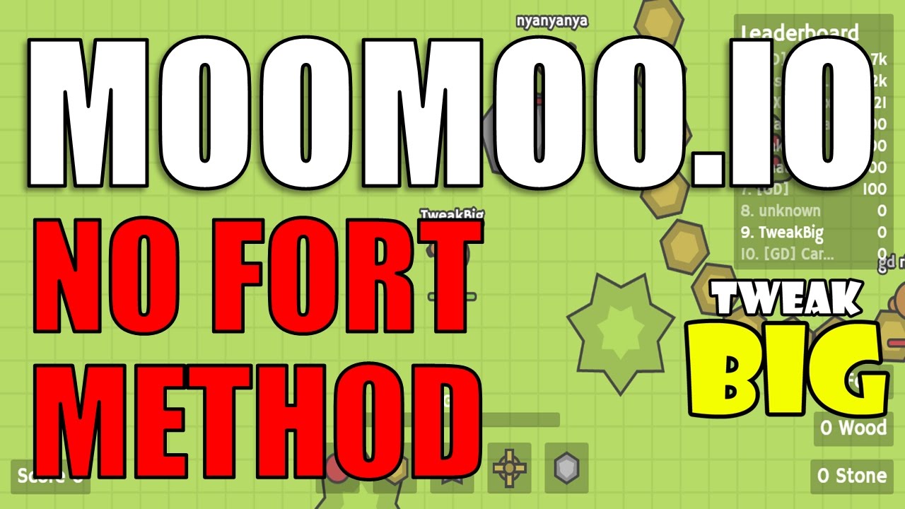 Playing MooMoo.io with a No Fort Strategy - YouTube