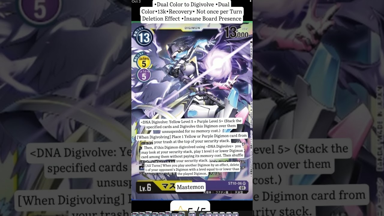 Mastemon St10-06 Digimon TCG - YouTube