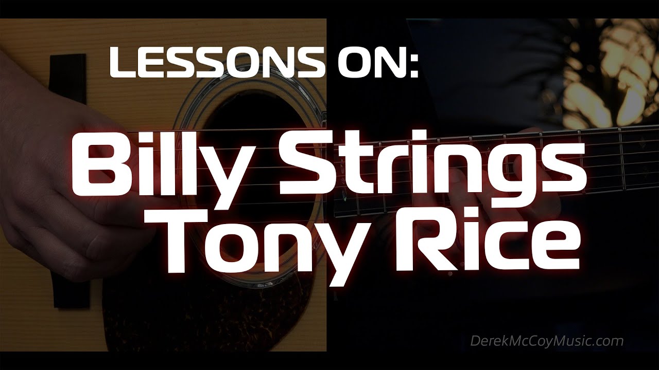 Billy Strings & Tony Rice Bluegrass Guitar Lesson/Licks in G Major ...