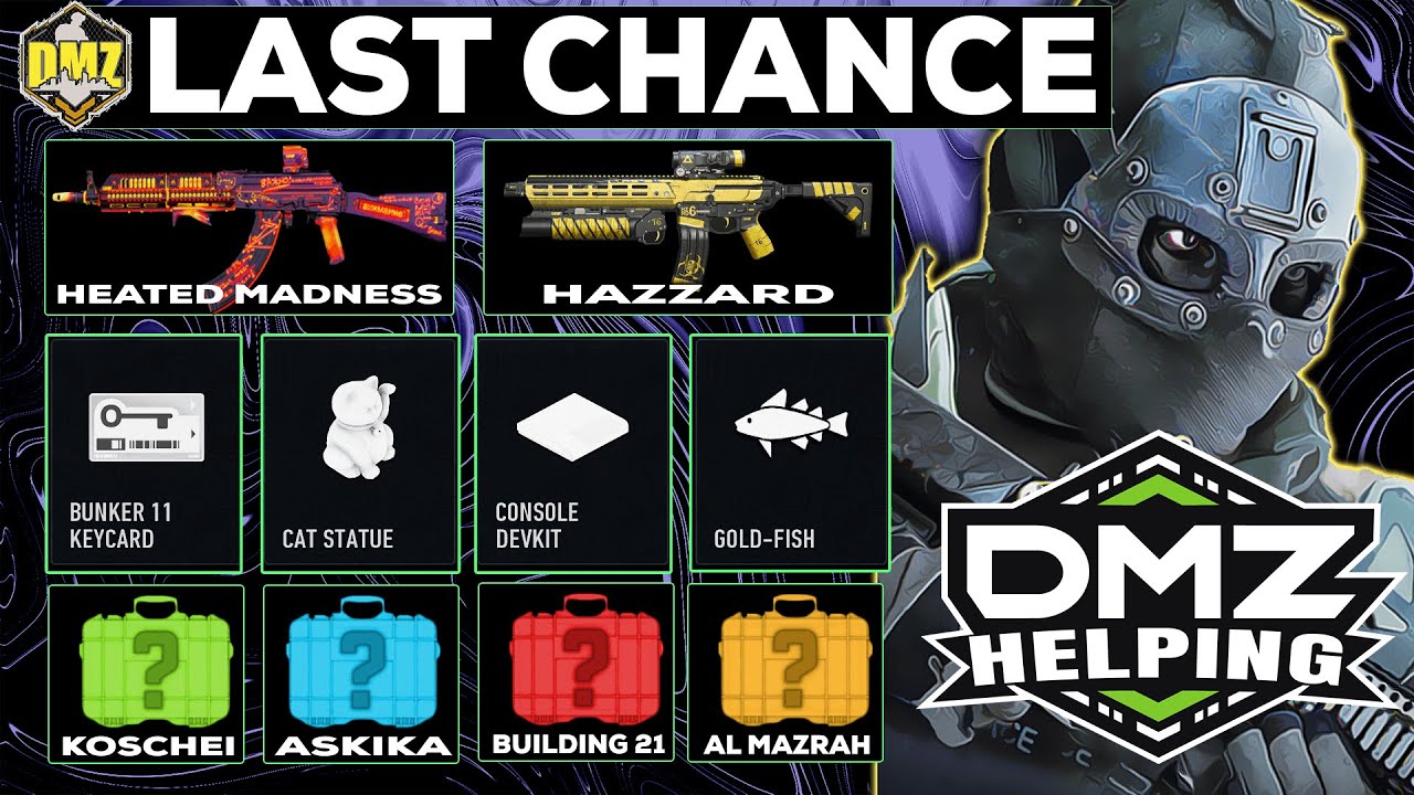 DMZ Season 3 (2 More Days) | DMZ HELP Tiers 1 - 5 Missions, Koschei ...