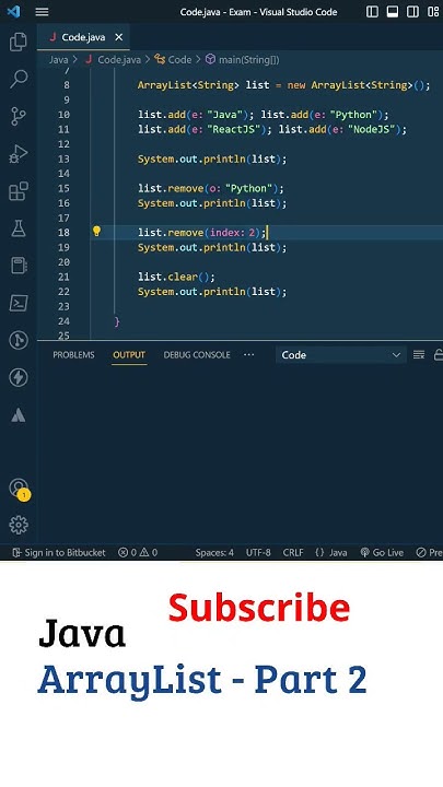 Java In Telugu Java Arraylist Remove Method Java Collections Java Tutorial For Beginners