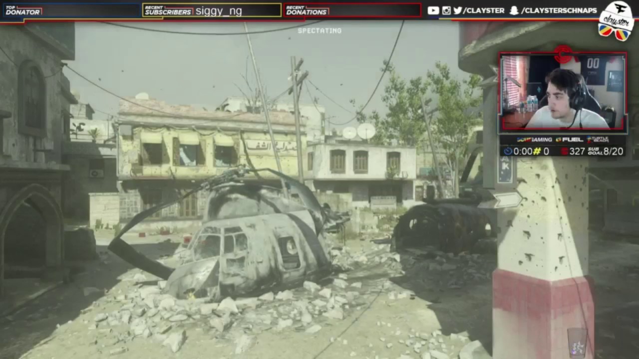 Wagers W/ Clayster COD World CHAMP (playing cod 4 remastered) - YouTube