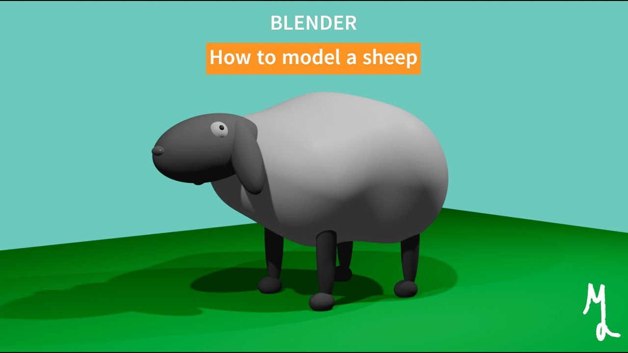 How to model a sheep - Blender Tutorial (Beginners) - YouTube