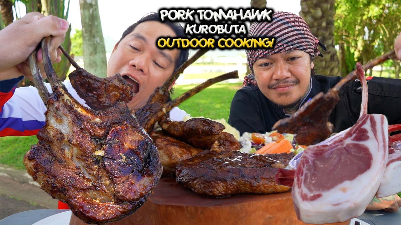 TOMAHAWK NA GAWA SA PORK, ANG ANGUS NG MGA PORK | ESGUERRA KUROBUTA ...