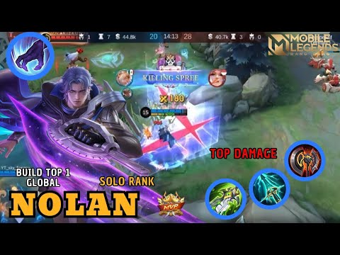 MVP + EPIC COMEBACK!! WITH NOLAN FULLPOWER!! - BUILD TOP 1 GLOBAL NOLAN ...