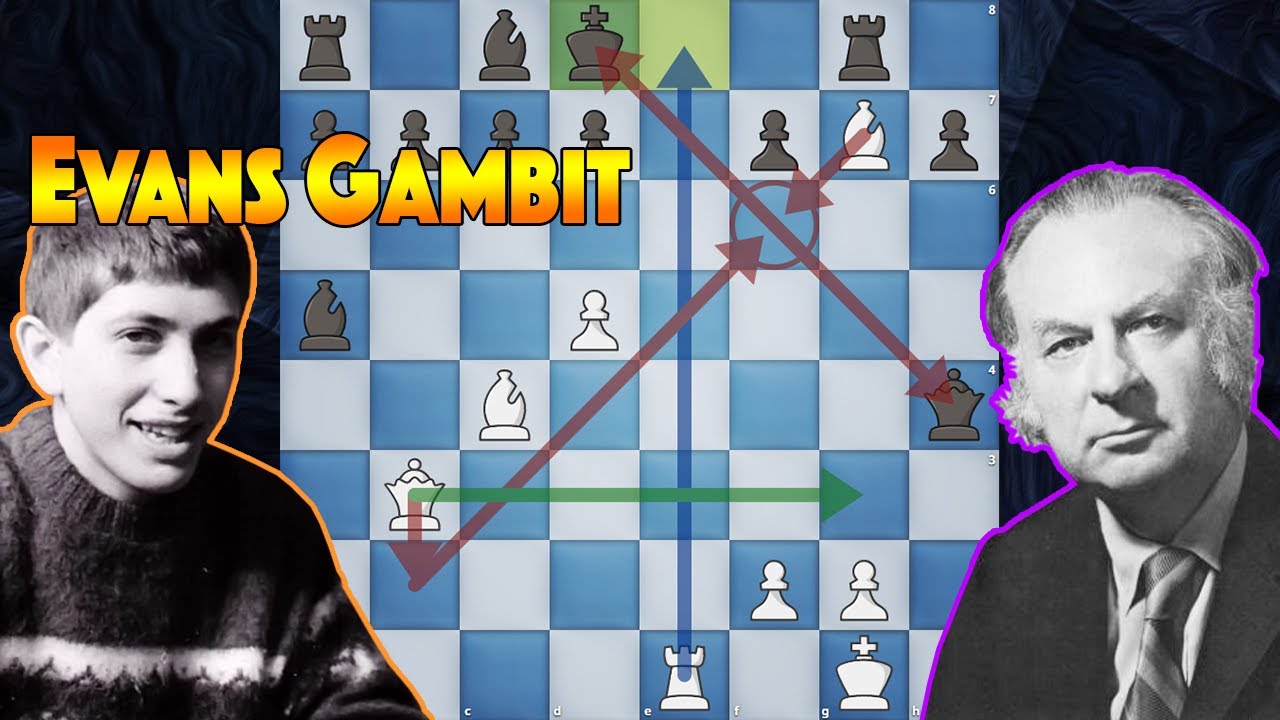 Evans Gambit Explained by Bobby | Fischer vs Fine | New York 1963 - YouTube