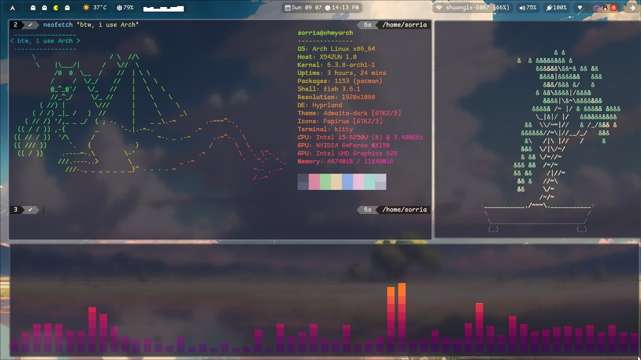 Arch Linux Rice - Hyprland | July 07 2023 - YouTube