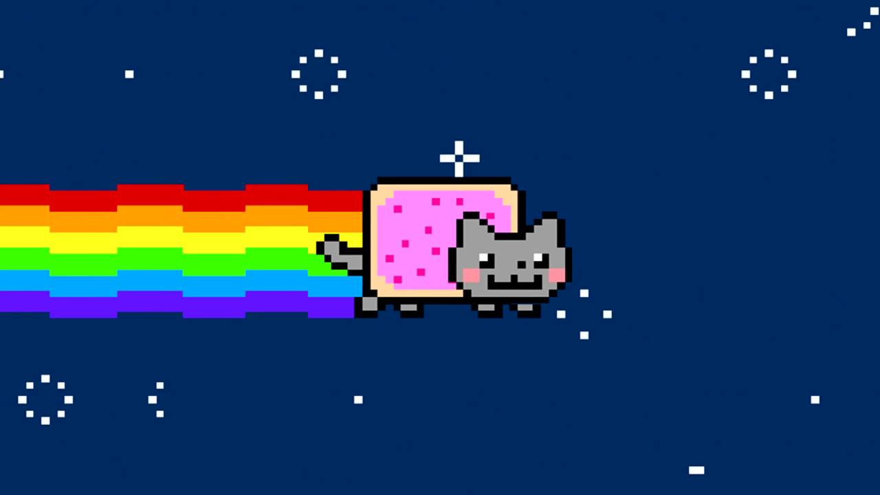 Pink Fluffy Unicorn With Nyan Cats - YouTube