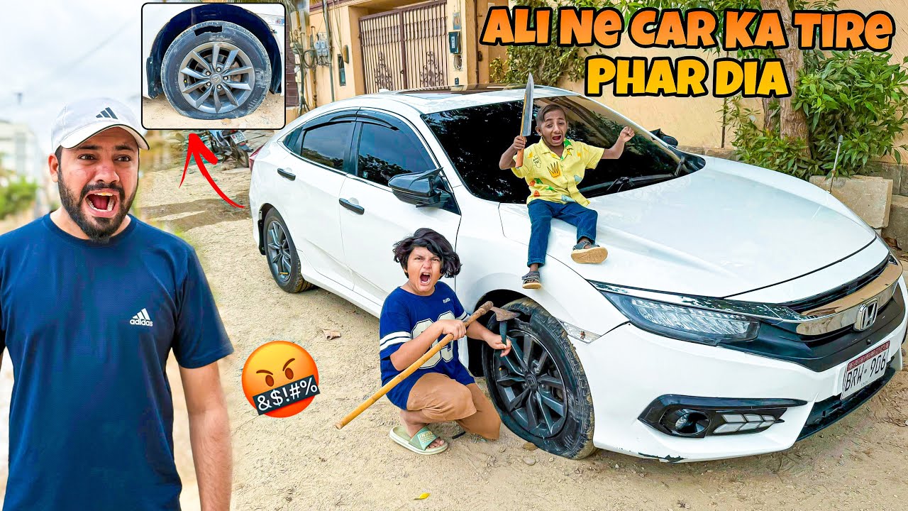 ALI NY ANAS BHAI KI CAR KA TYRE BLAST KR DEYA 😳 || $10000 KA NUKSAN HO ...
