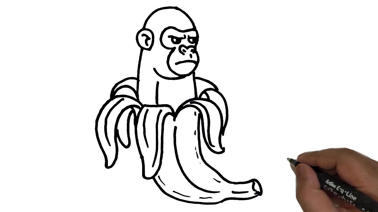 How to draw Chimpanzini Bananini. Drawing Italian Brainrot Character ...