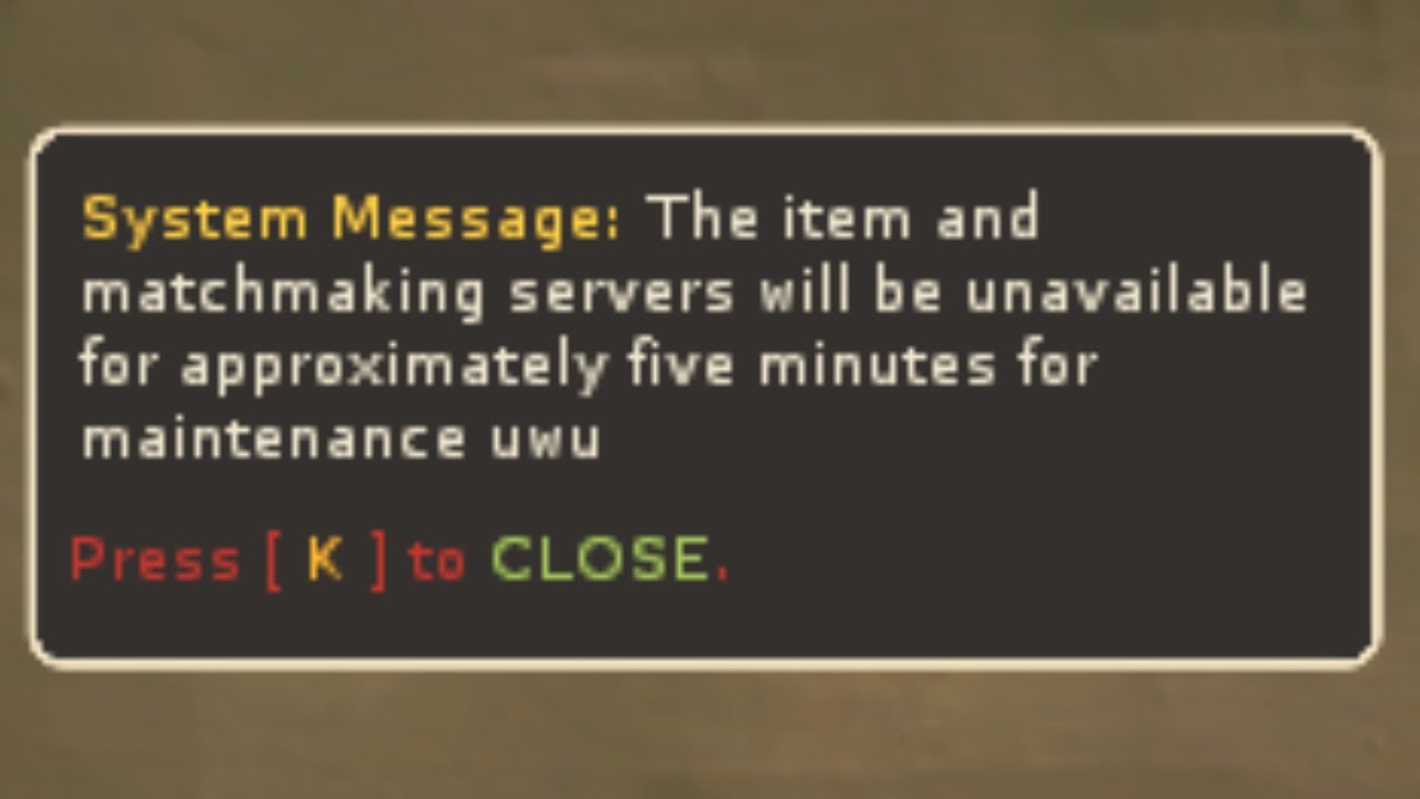 A Compilation Of TF2's System Messages - YouTube