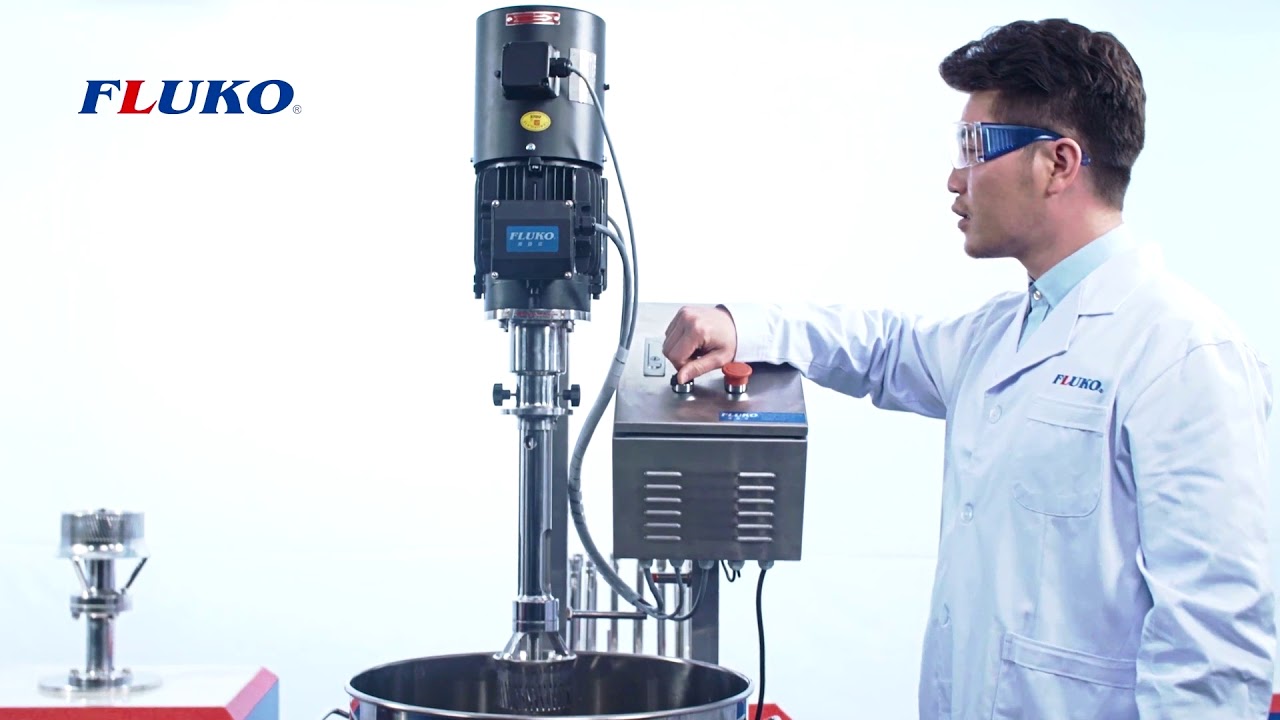 Fluko FA90 High Shear Dispersing Emulsifier - YouTube
