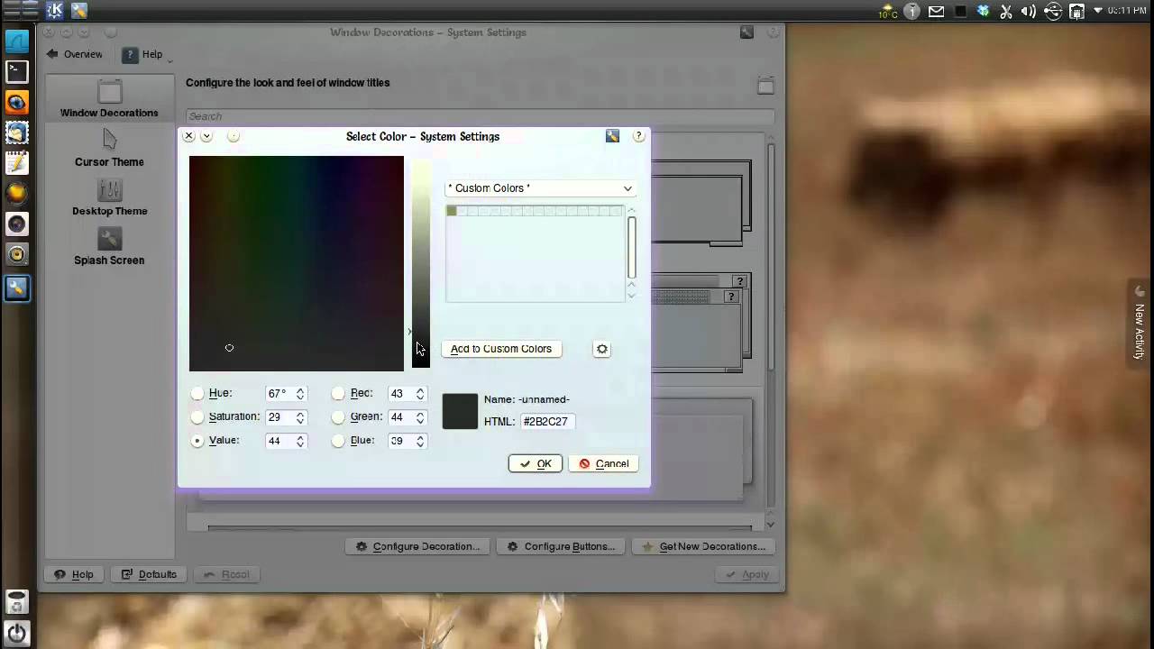 KDE 4.8 TIPS - bouncing cursor, shadows, start-sound - YouTube