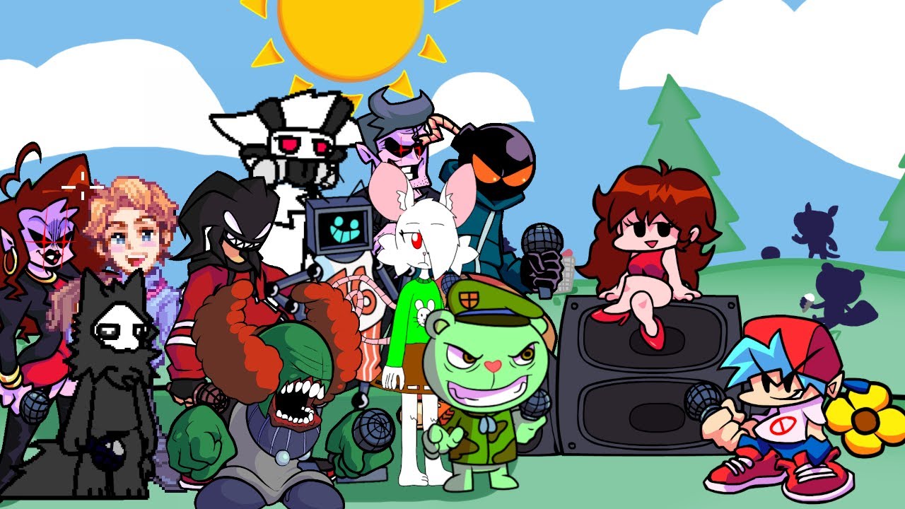 Friday Night Funkin' - Happy Tree Land But Every Turn A Different ...