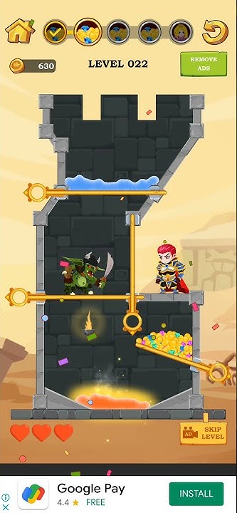 how to loot hero rescue game play video - YouTube