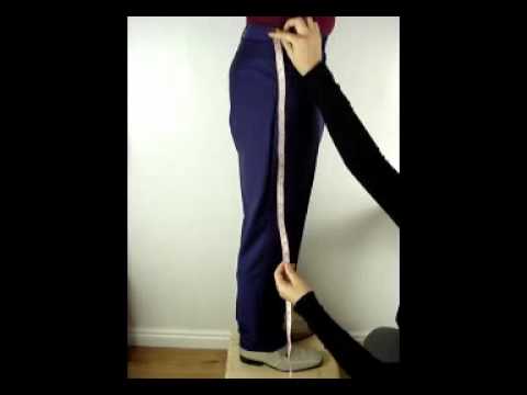 Male Outside leg Measurement for Suits and Shirts - YouTube