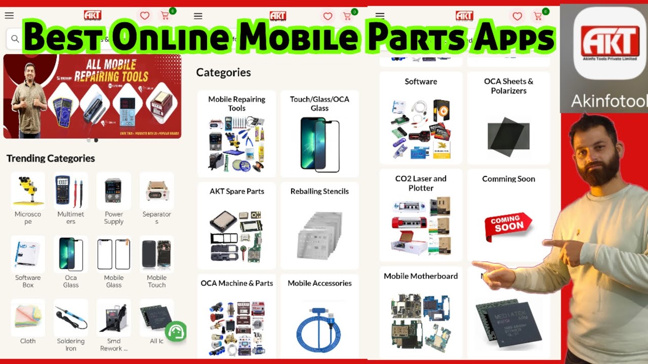mobile spare parts online order || AKT online spare parts || mobile ...
