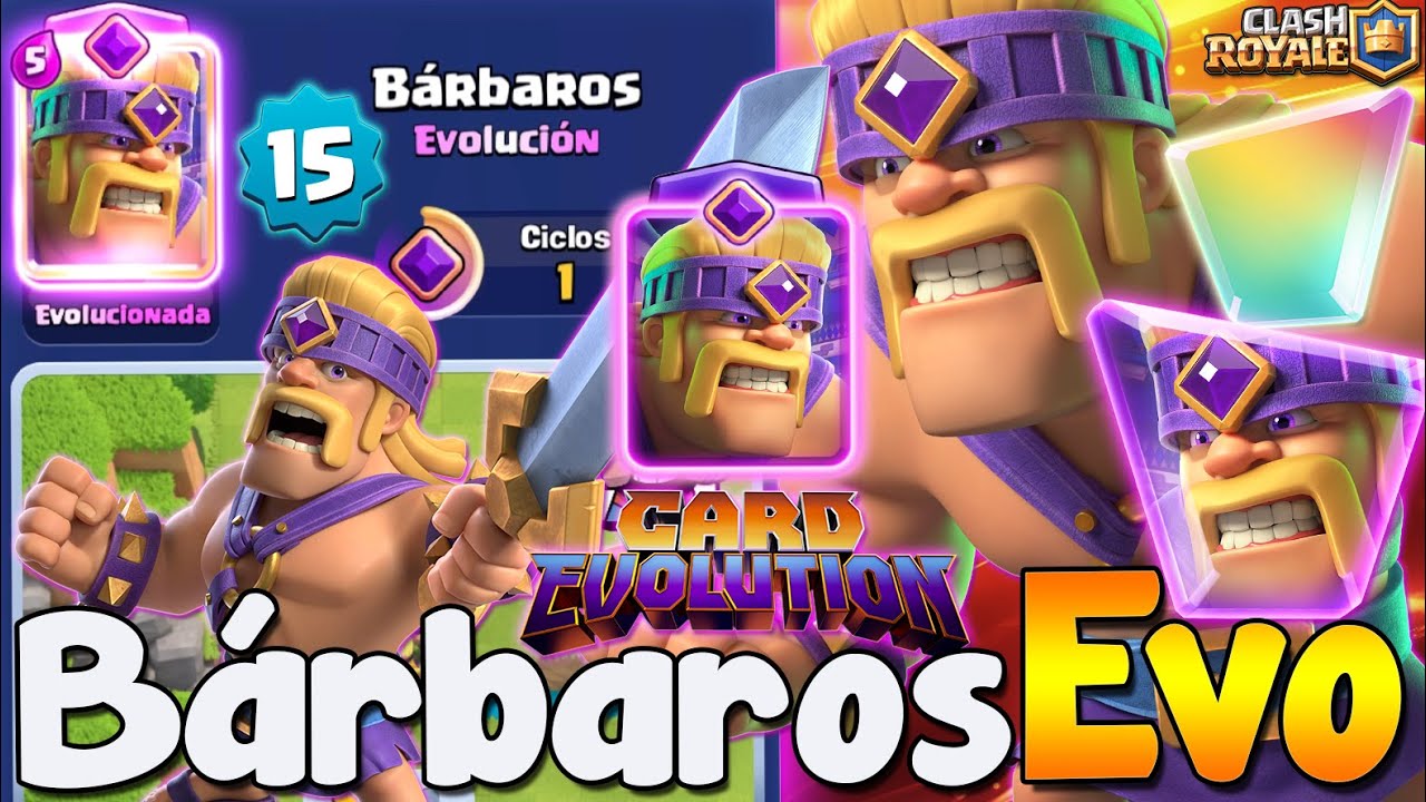 BÁRBAROS EVOLUCIONADOS en CLASH ROYALE 💪 POR FIN LOS TENEMOS!! 😍 ...