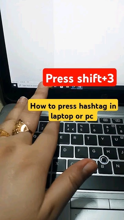 How to press hashtag in PC/laptop #shorts#youtubeshorts#ytshorts# ...