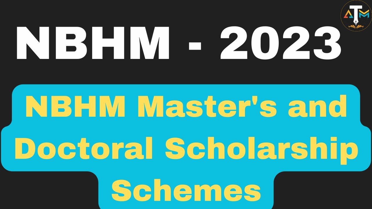 NBHM -2023 || NBHM Master's and Doctoral Scholarship Schemes || Vikas ...